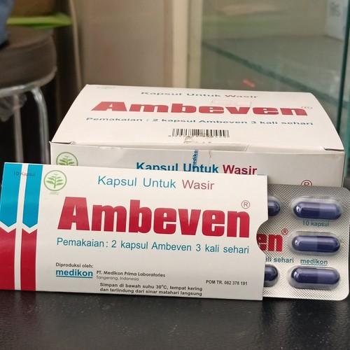 Jual Ambeven strip isi 10 kapsul original | Shopee Indonesia