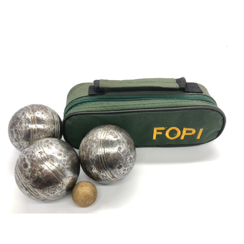 Jual BOLA BESI PENTAQUE ORIGINAL FOPI BOSI PETANQUE set boka bola kayu ...