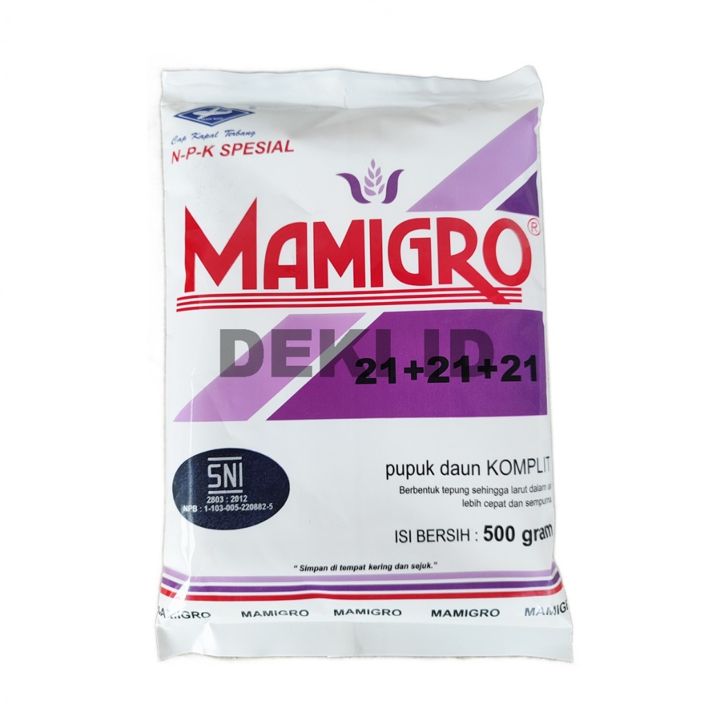 Jual Mamigro Ungu 500 gr Pupuk NPK 21-21-21 Nutrisi Pertumbuhan Tanaman ...