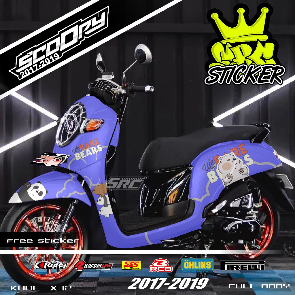 Jual COD Sticker Decal Full Body Motor Honda Scoopy Fi 2017 2018 2019 ...