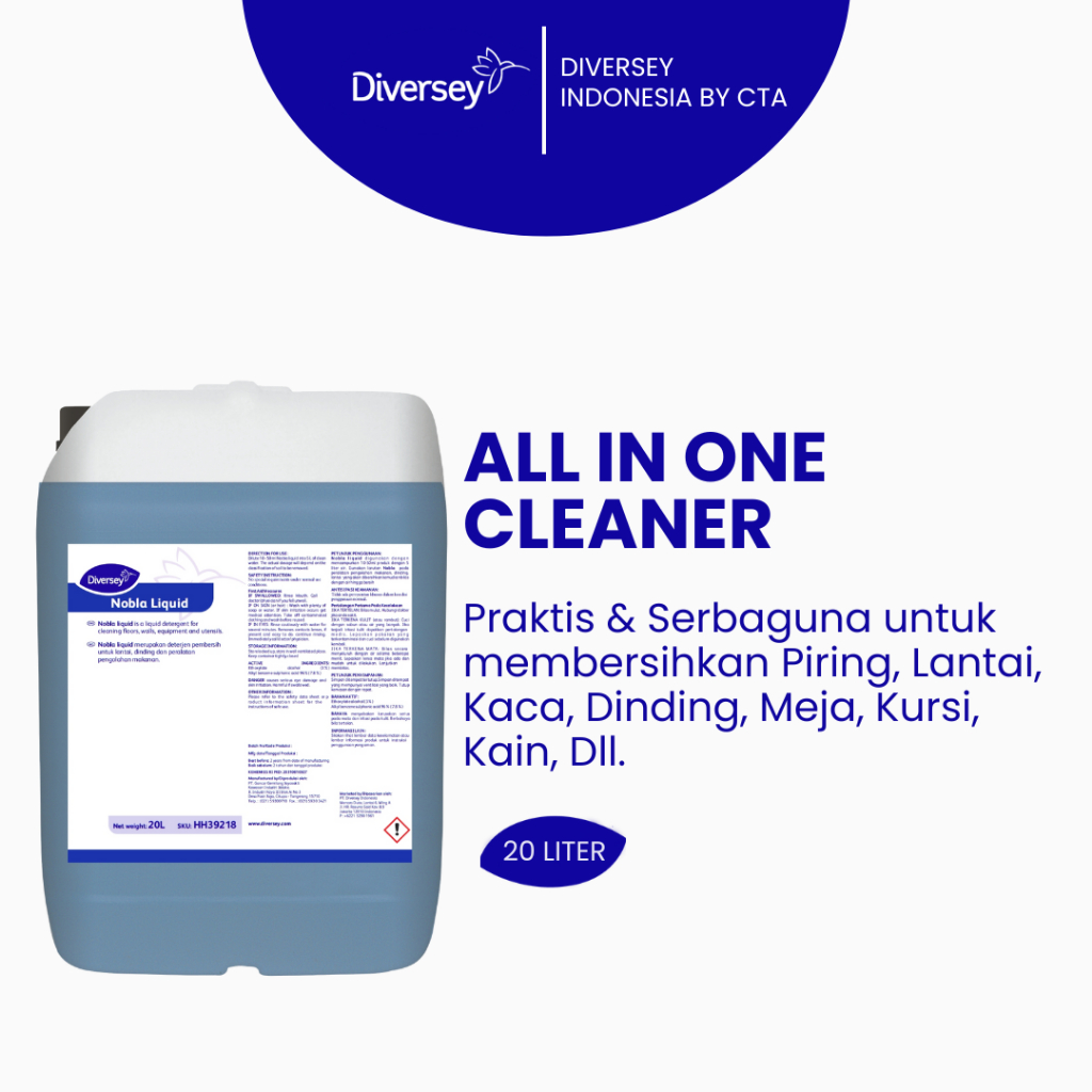 Jual Diversey Nobla Liquid ( 20L ) - Cairan Pembersih Serbaguna (Multi ...