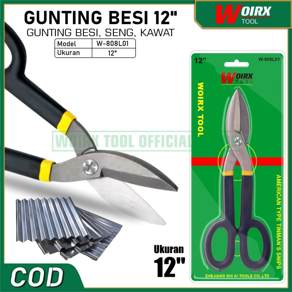 Jual WOIRX TOOL Gunting Seng Gunting Besi / PLAT / KAWAT / STRAIGHT ...