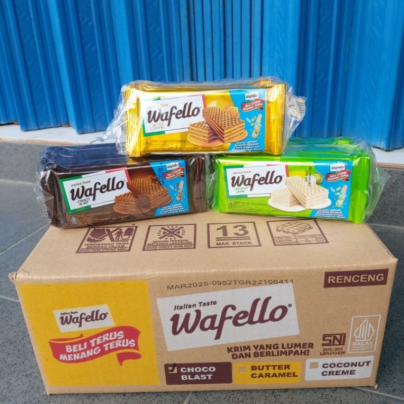 Jual ( 1 RENCENG / 10 bks ) Wafello Mini 17 gr / Wafer Wafello | Shopee ...