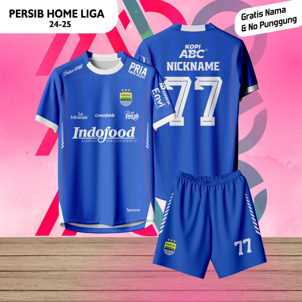 Jual Baju Jersey Football Persib Maung Bandung FC Home Blue LIGA 2024 ...
