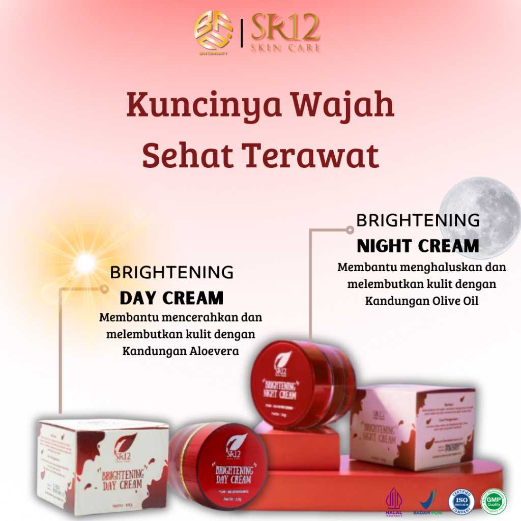 Jual BRIGHTENING SERIES DAY & NIGHT CREAM SR12 | Shopee Indonesia
