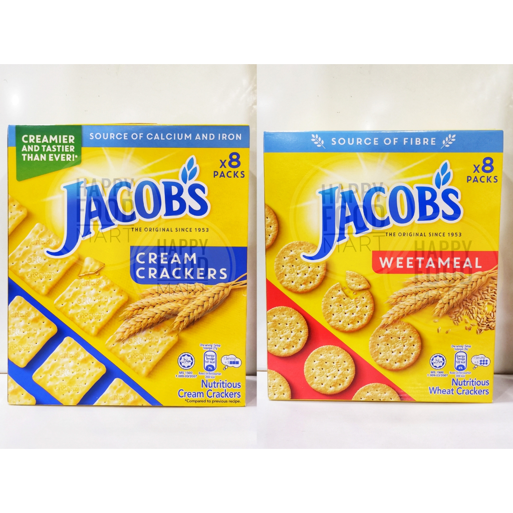 Jual [HALAL] JACOBS CREAM CRACKERS/JACOB WEETAMEAL/JACOB'S BISKUIT GANDUM MALAYSIA/WHEAT ...