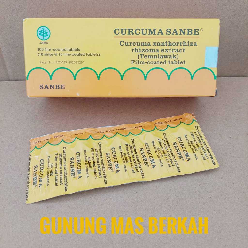 Jual CURCUMASANBE Curcuma Sanbe Ekstrak Tablet - Ekstrak temulawak ...