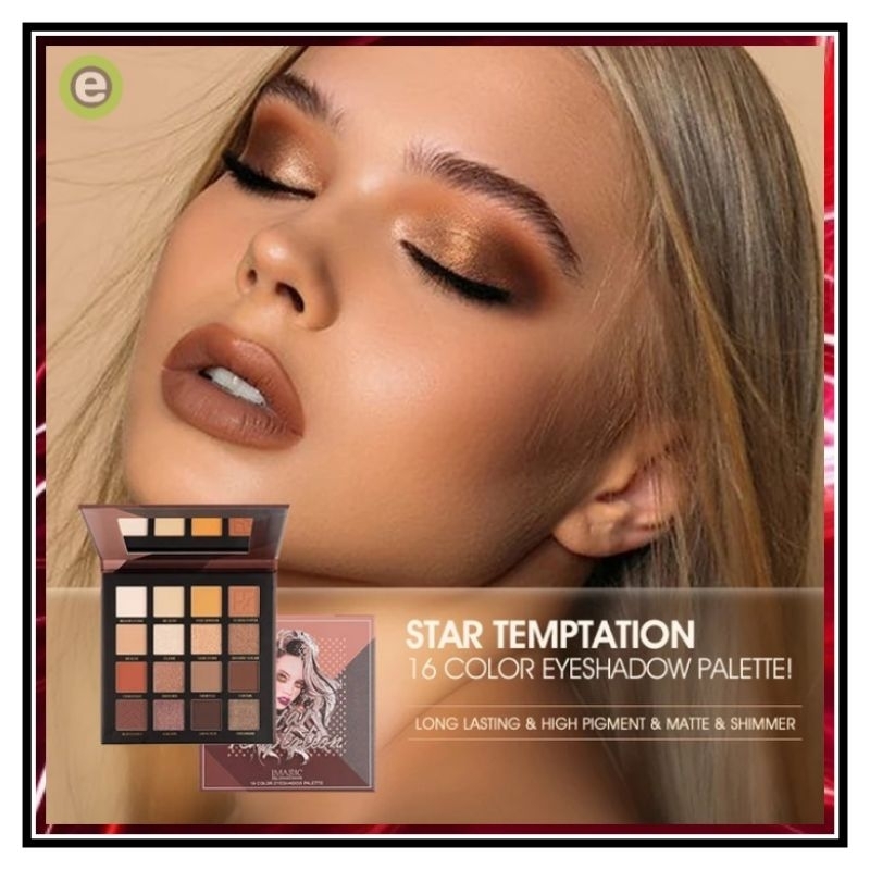 Jual IMAGIC Eyeshadow 16 Warna Matte Shimmer dan Highlighter Super ...