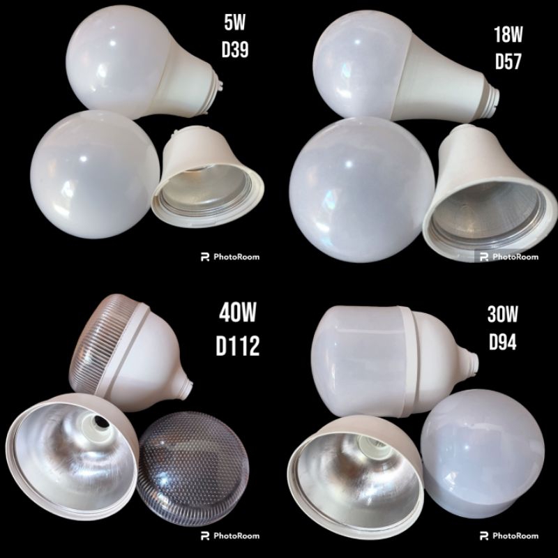 Jual CASING LAMPU LED (BM) 5WAT - 40WAT | Shopee Indonesia