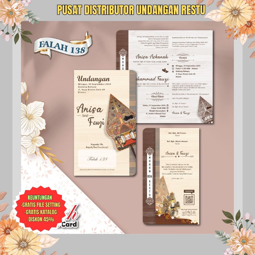 Jual Blangko Undangan Falah 138 | Blangko Undangan Murah | Blangko ...