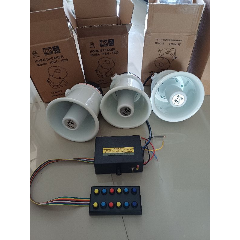 Jual Klakson Basuri 12 tombol 3 toa 25 watt | Shopee Indonesia