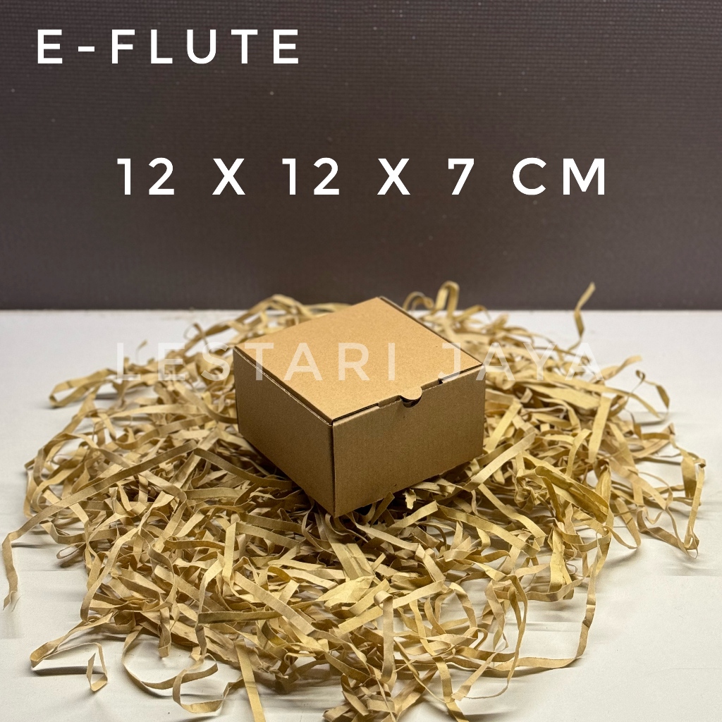Jual Box Kardus E-Flute Coklat Untuk Packaging Olshop Sovenir Kotak ...