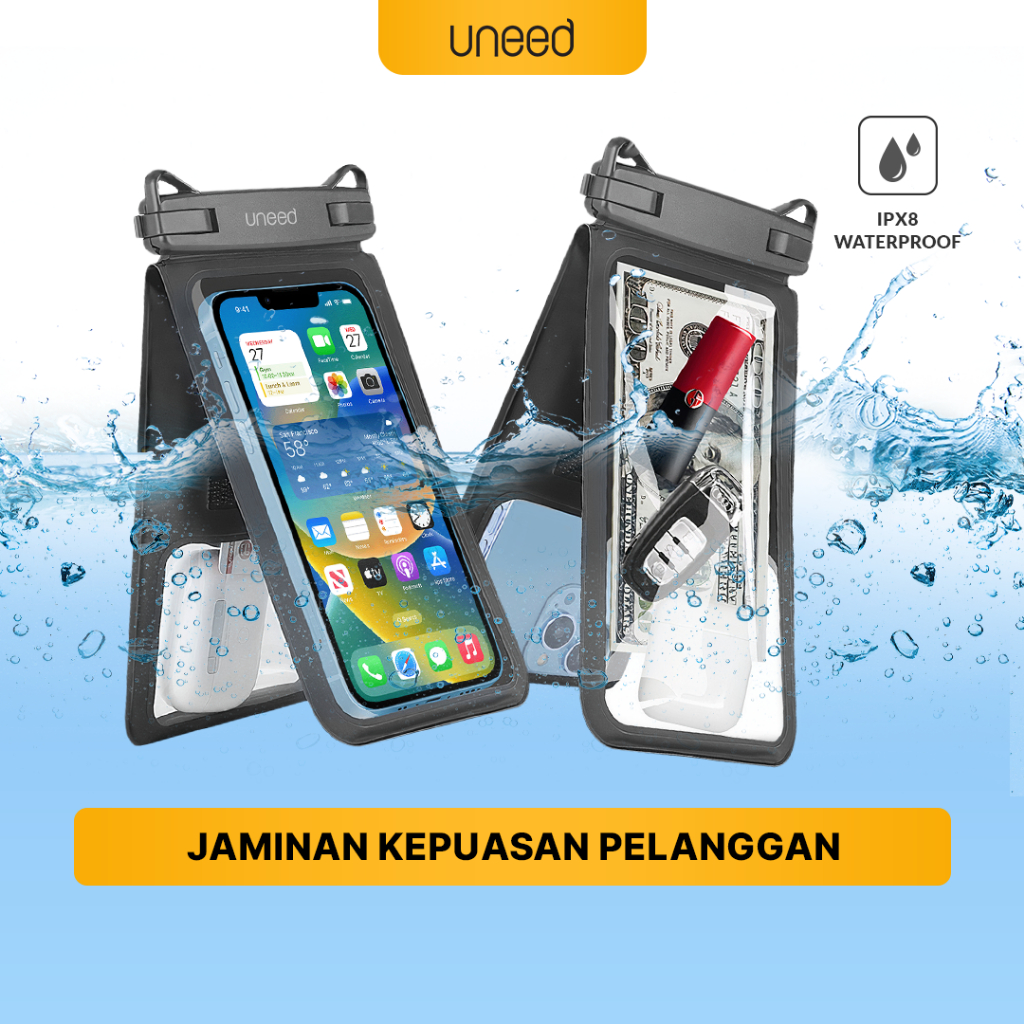 Jual UNEED Waterproof Travel Bag / Phone Case Anti Air Up to 6.7inch ...