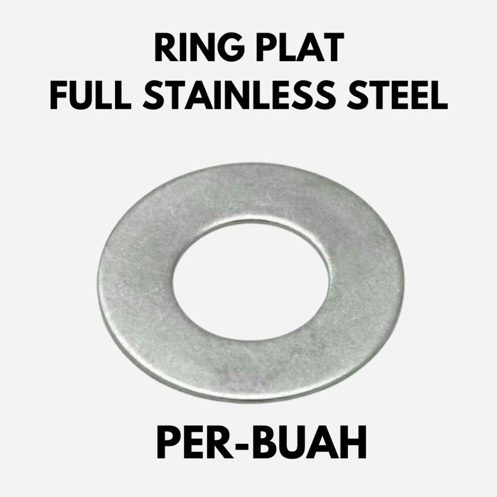 Jual Perbuah Ring Plat Stainless Steel M10 Cincin Pengencang Baut Mur M ...