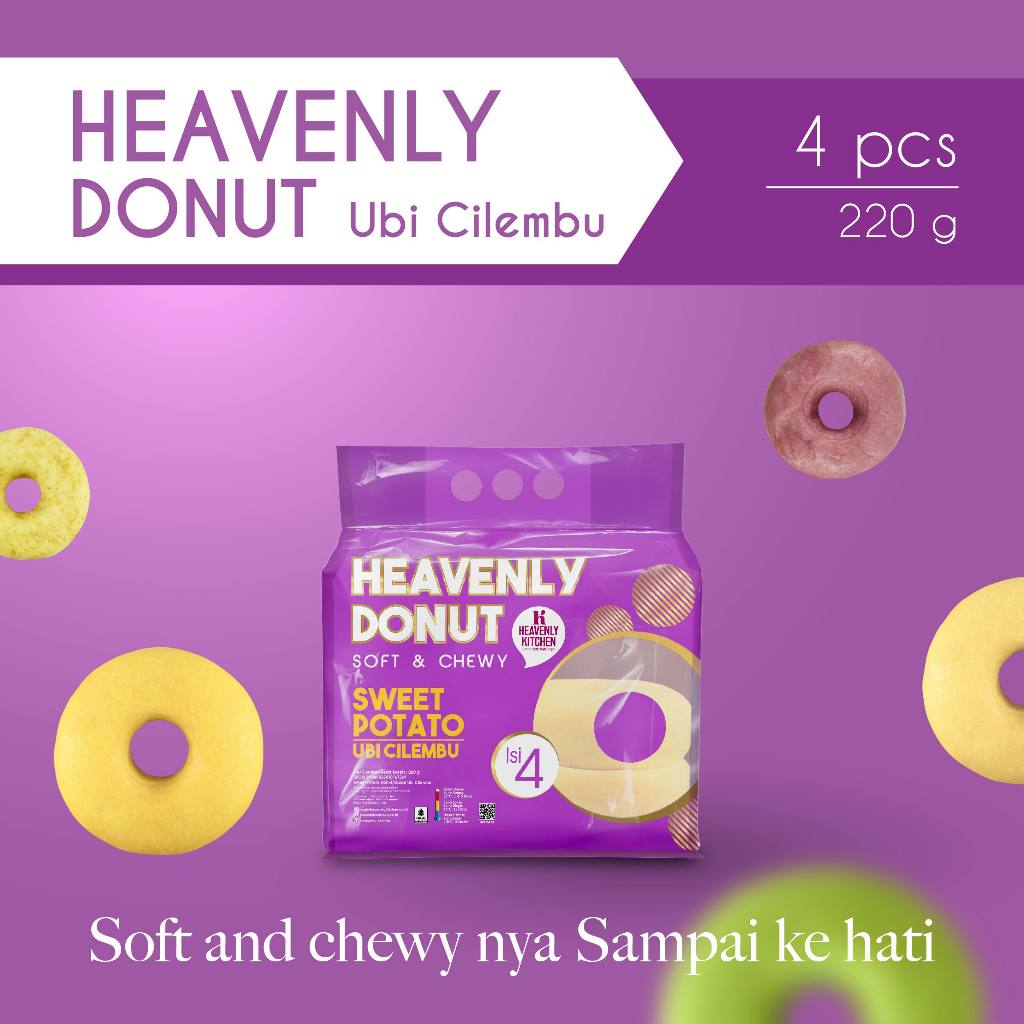 Jual Heavenly Kitchen Donat Ubi Cilembu [1pack isi 4pcs] | Shopee Indonesia