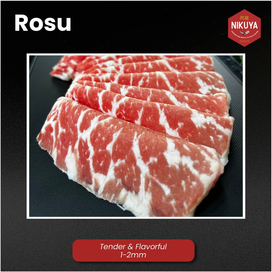 Jual AUS ROSU fatty beef slice 250 gram - daging sapi berlemak yakiniku ...
