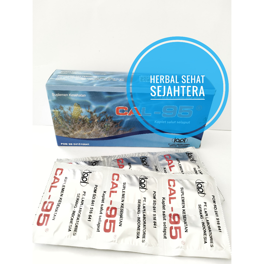 Jual CAL 95 Tablet - Memelihara Kesehatan Tulang - Lapi | Shopee Indonesia