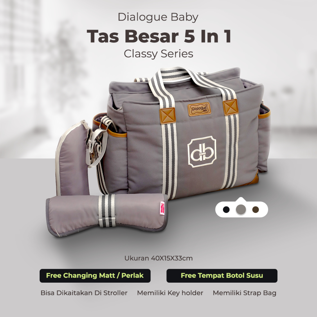 Jual Tas Bayi / Tas Perlengkapan Bayi 5 In 1 Set Classy Series & 3 IN 1 ...