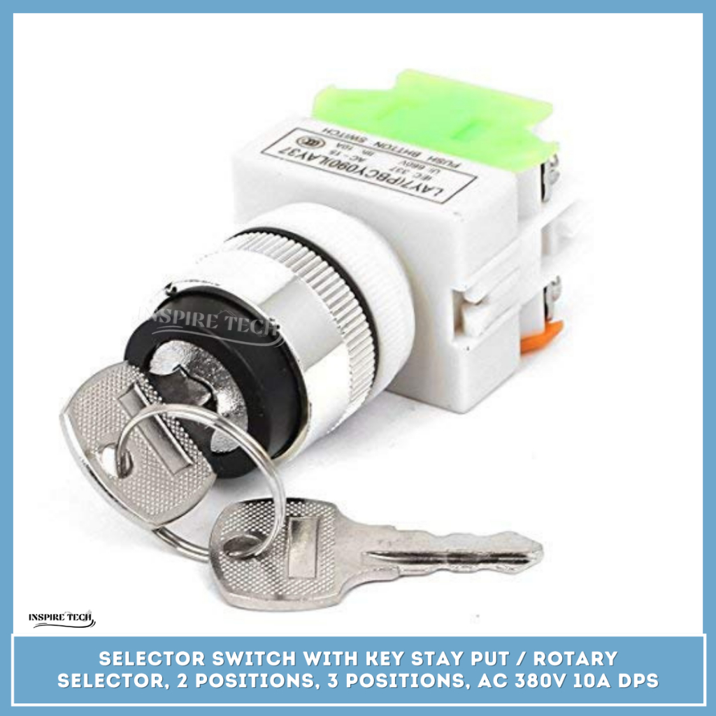 Jual LA7/37 2POSISI/3posisi SELECTOR SWITCH WITH KEY Saklar Kunci Key ...