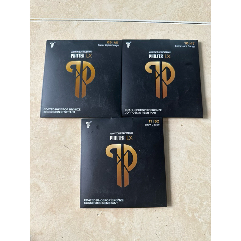 Jual SENAR GITAR AKUSTIK PHILTER LX ORIGINAL SATU SET | Shopee Indonesia
