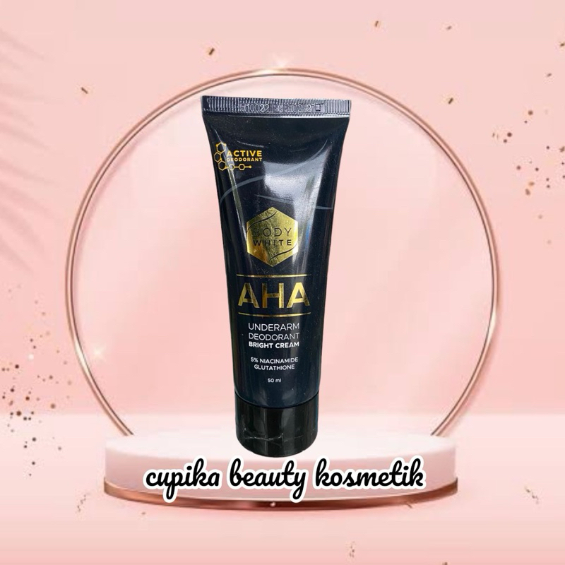 Jual ADA GROSIR [cb,e] BODY WHITE AHA DEODORANT BRIGHT CREAM 50 GR ...