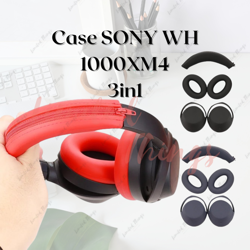 Jual Case Sony WH 1000XM4 Headset Casing Character Transparent 3in1 Set ...