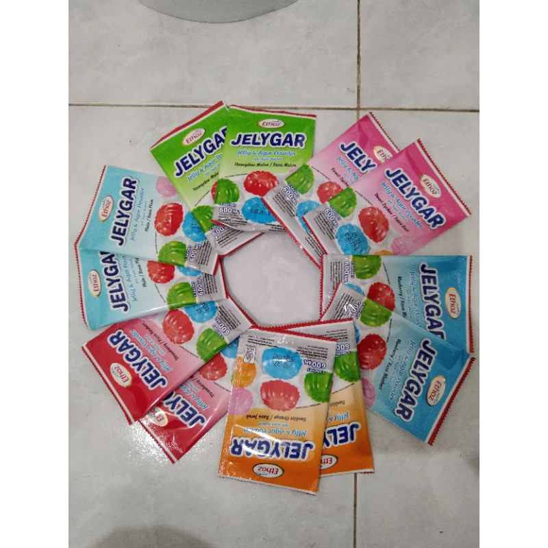 Jual Jellygar Aneka Varian 1 sachet 600ml Ethoz Jelygar Jelly dan Agar ...