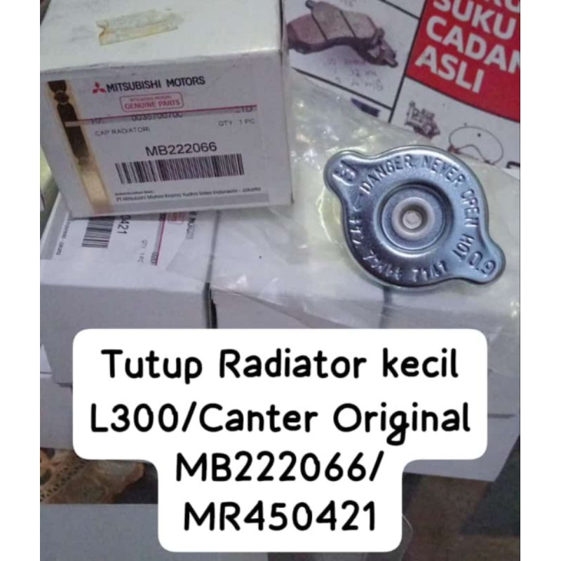 Jual Tutup radiator kecil L300/canter original KTB MB222066/MR450421 ...