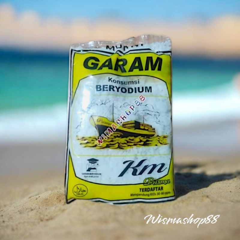 Jual GARAM KM PRISMA KEMASAN 250 GRAM / GARAM MASAK BERYODIUM / GARAM ...