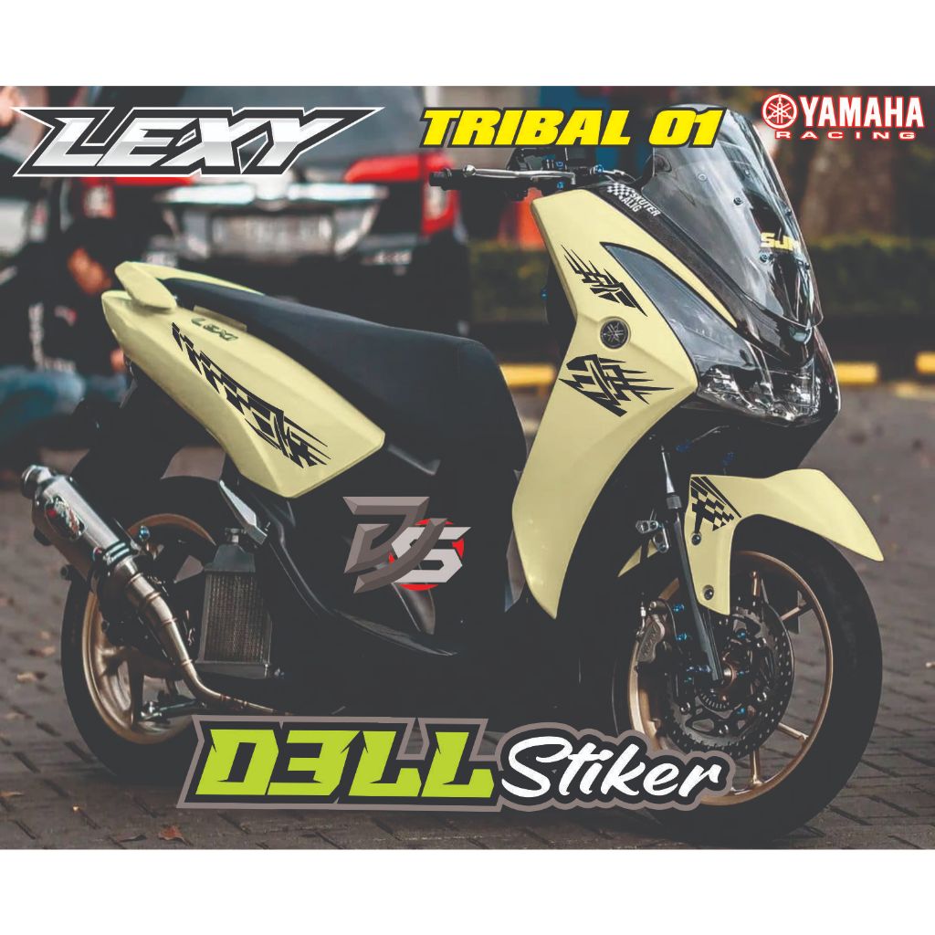 Jual STIKER MOTOR YAMAHA LEXI CUTTING STICKER MOTOR LEXI TRIBAL ...