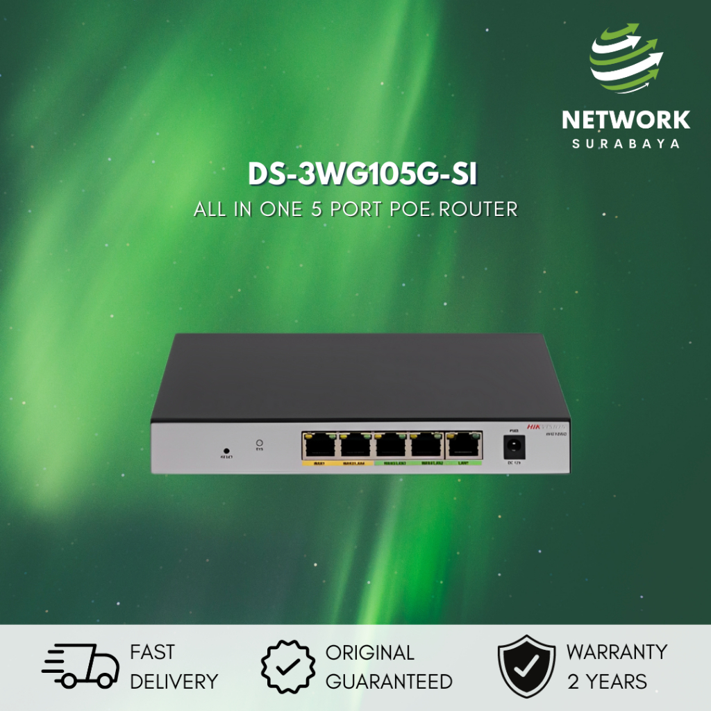Jual HIKVISION DS-3WG105G-SI ALL IN ONE 5 PORT AC ROUTER | Shopee Indonesia