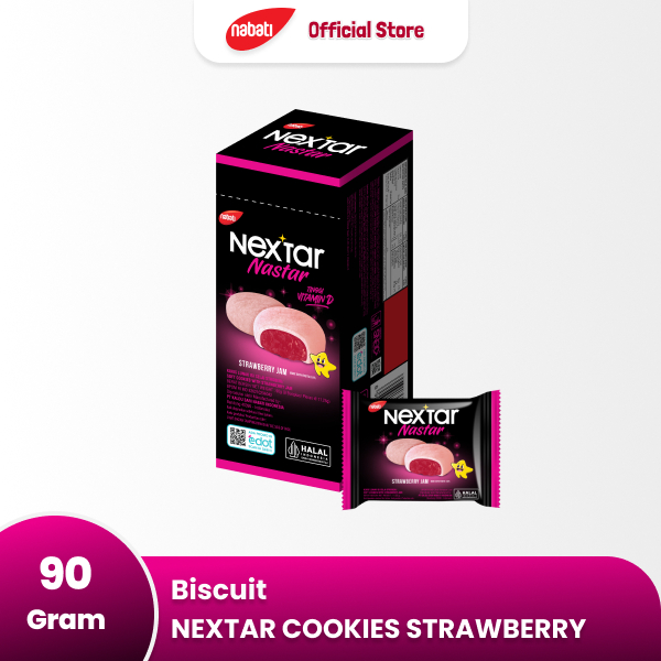 Jual Nextar Cookies Strawberry 90g | Shopee Indonesia