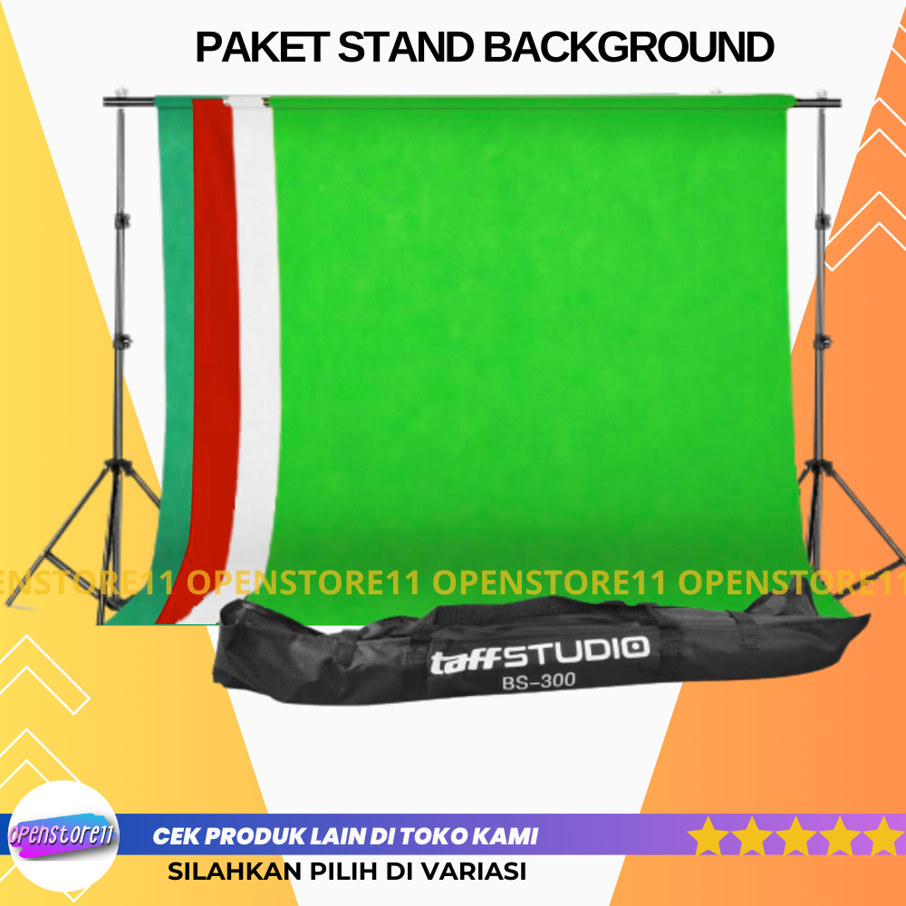Jual Paket Stand Background Backdrop Green Screen Studio Foto | Shopee ...