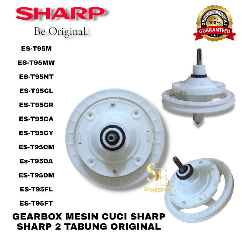 Jual Gearbox Mesin cuci SHARP ORIGINAL ES-T95CR/ES-T95CL/ES-T95CY/ES ...