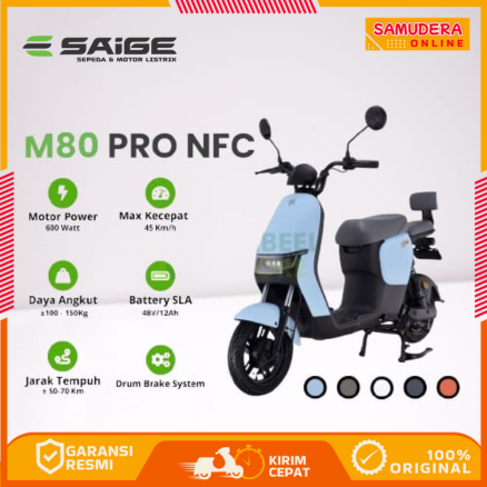 Jual Sepeda Listrik SAIGE M80 PRO NFC 600W 48v12Ah Garansi Resmi Saige ...