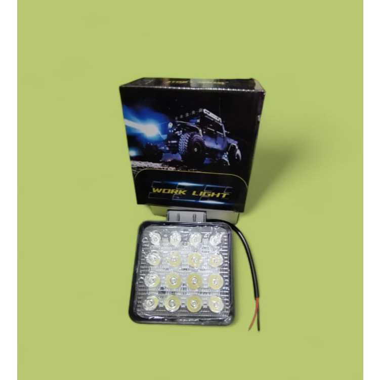 Jual Lampu Sorot Lampu Kerja Lampu Tembak LED 4 inch KOTAK 12 volt - 24 ...