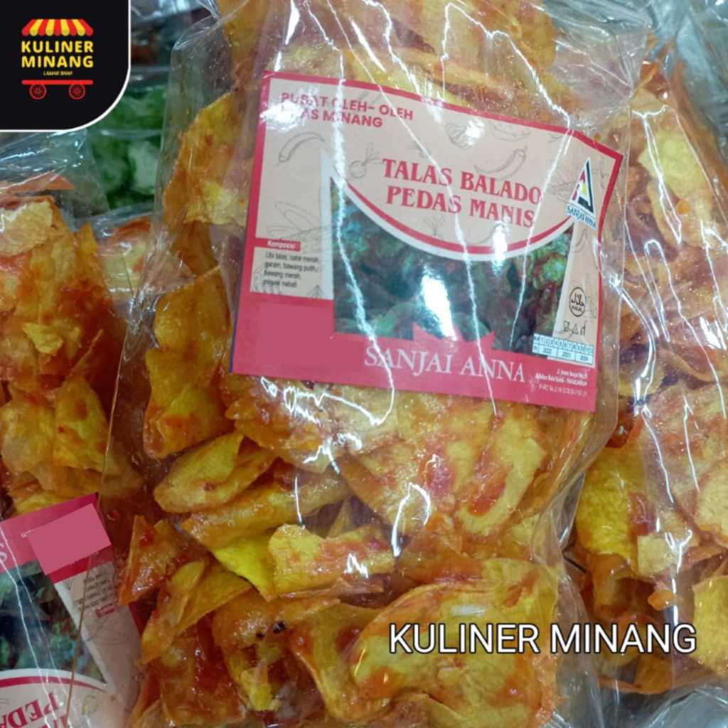 Jual Kerupuk Talas Balado Pedas Manis Anna 3 Saudara Oleh oleh Jajanan ...