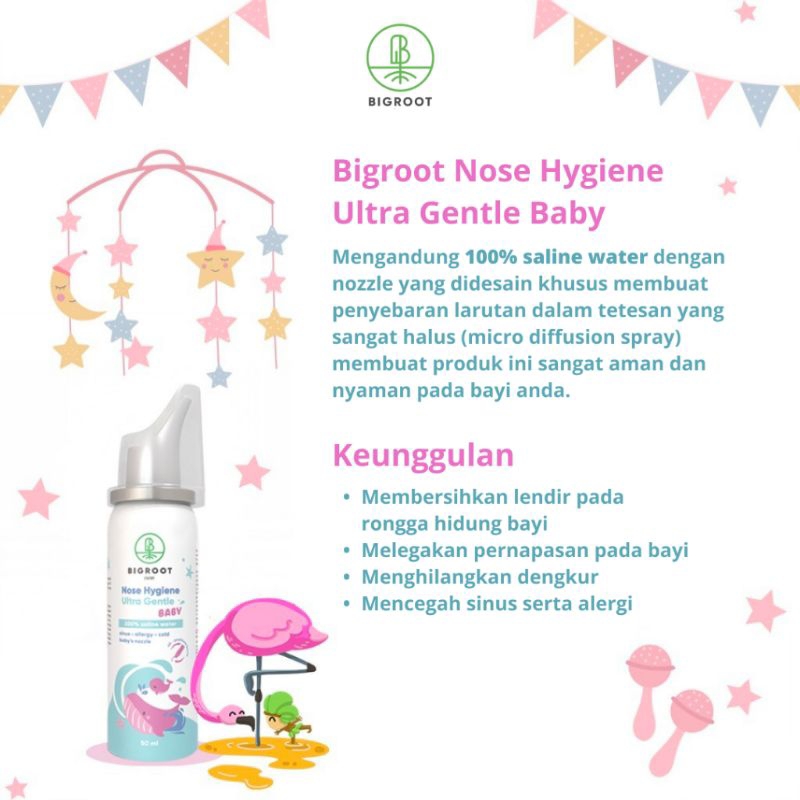 Jual Bigroot Nose Hygiene Ultra Gentle Baby 50ml | Shopee Indonesia