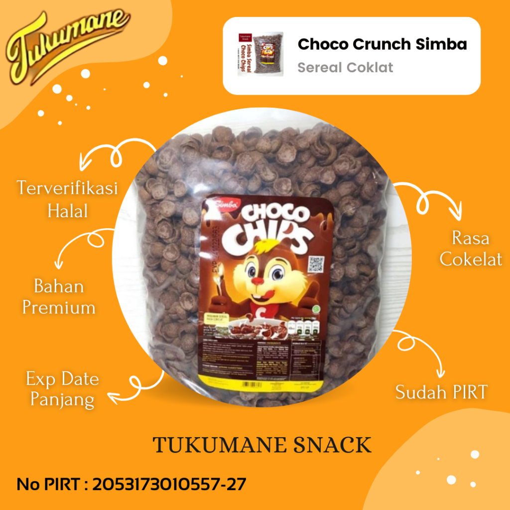 Jual Simba Choco Chips Choco Crunch Cereal 1kg Murah Harga Distributor ...