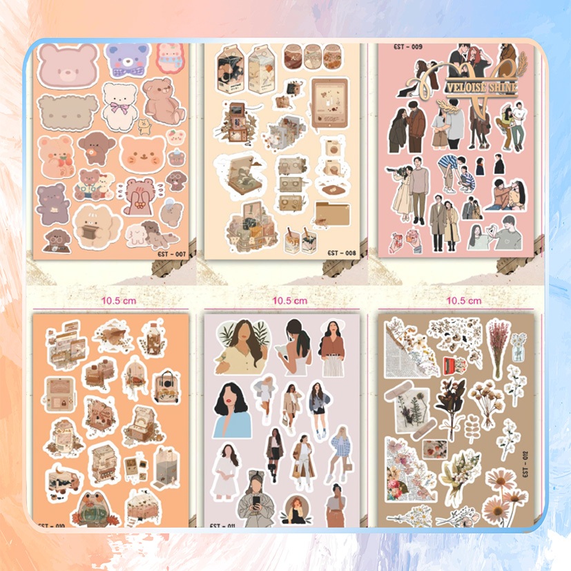 Jual Sticker Pack Aesthetic / Sticker Tumblr Retro Vintage Dekorasi ...