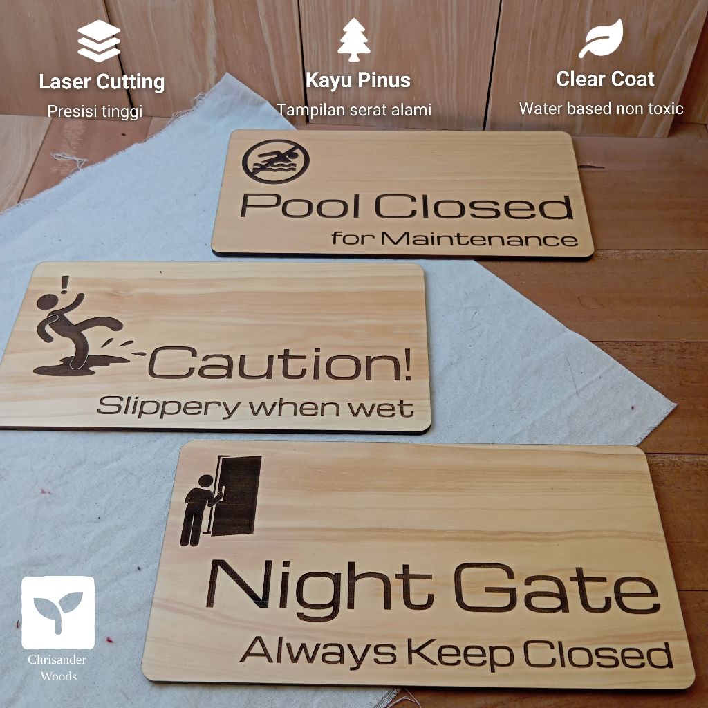 Jual Papan Tanda Custom | Papan Sign Custom | Custom Sign Board Signage ...