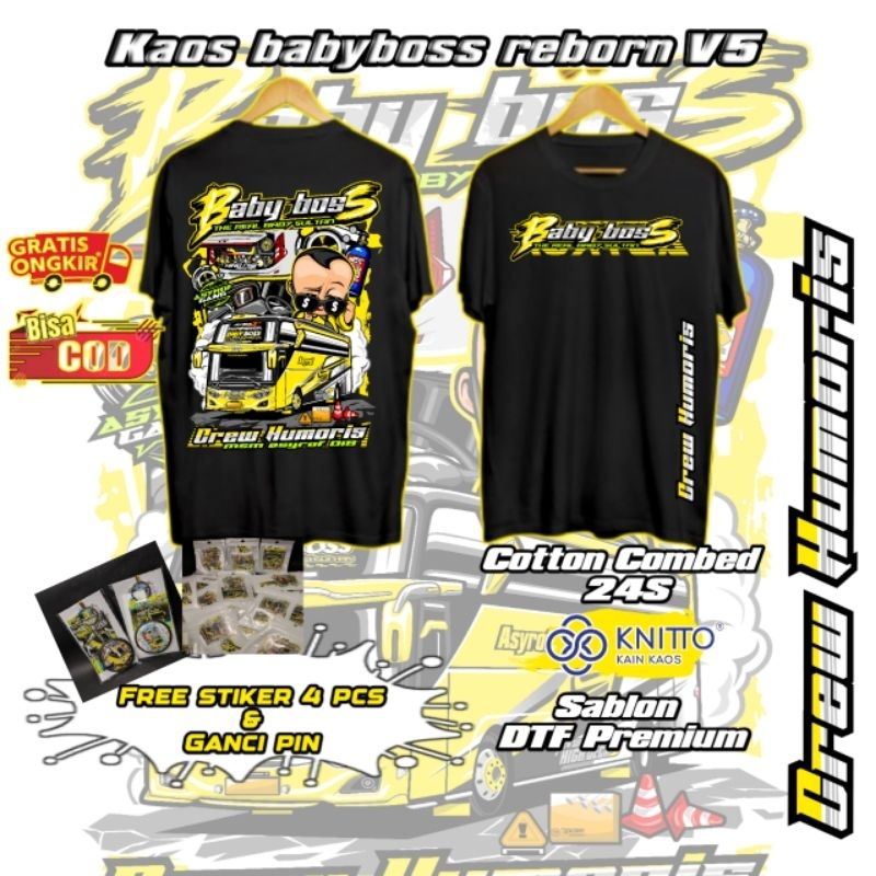 Jual Kaos Bus babyboss V5 Dewasa anak Tshirt Bus T-shirt Bus Kaos bus ... Jual Kaos Bus babyboss V5 Dewasa anak Tshirt Bus T-shirt Bus Kaos bus ...