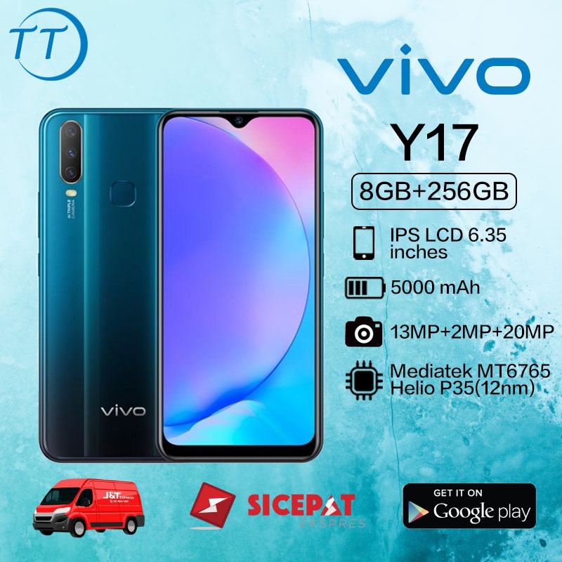 Jual HP VIVO Y17 Smartphone MURAH 8+256GB 6.35 inci Layar Handphone android murah bergaransi 1 ...