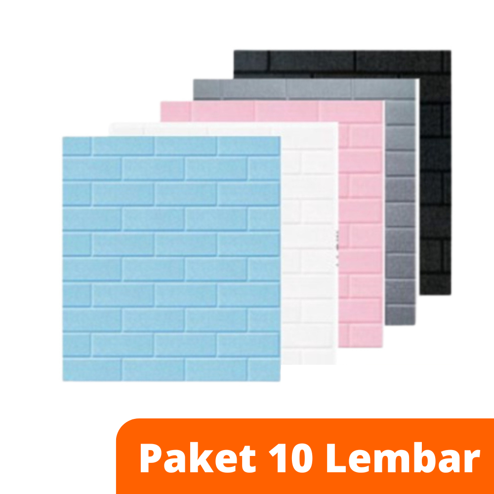 Jual JUAL [COD] Wallfoam 3D Motif Bata Wallpaper Dinding Motif Batu ...