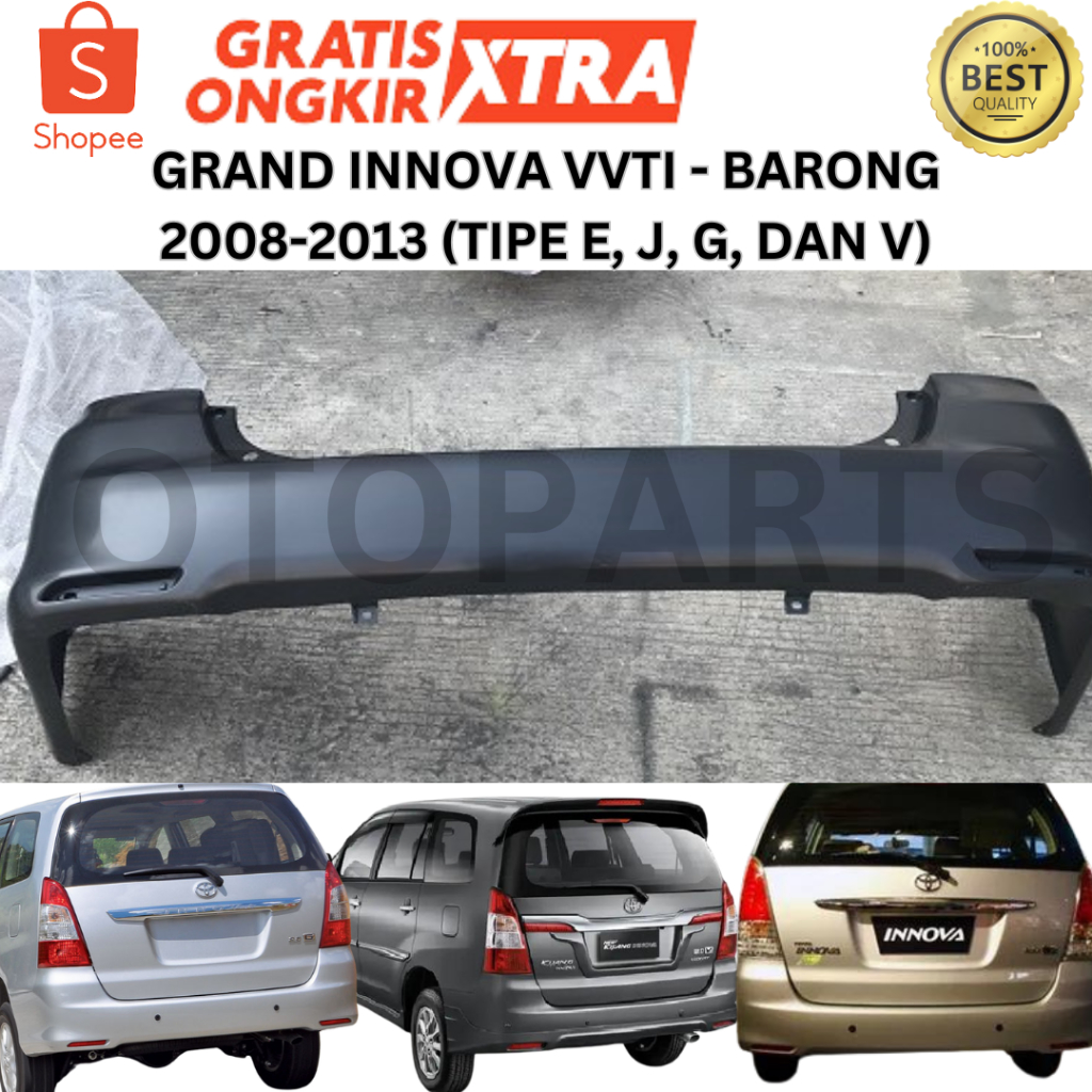 Jual (NHF MALAYSIA) BUMPER BEMPER BELAKANG TOYOTA INNOVA VVTI GRAND ...