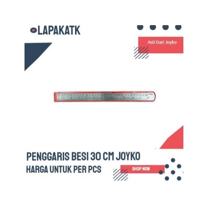 Jual Penggaris besi 30 cm Mistar Joyko | Shopee Indonesia