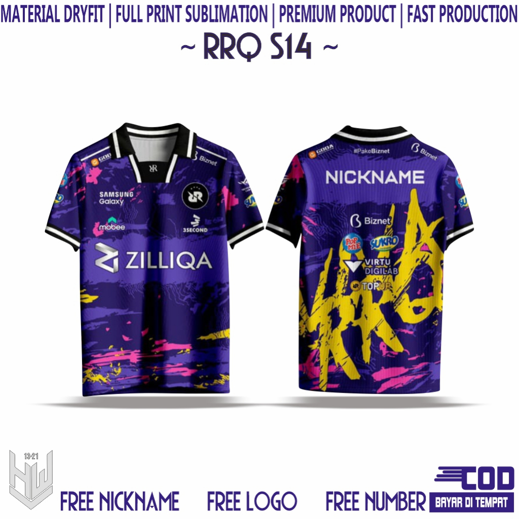Jual Jersey RRQ Away Terbaru 2024 Season 14 Premium Gratis Pasang Nama ...