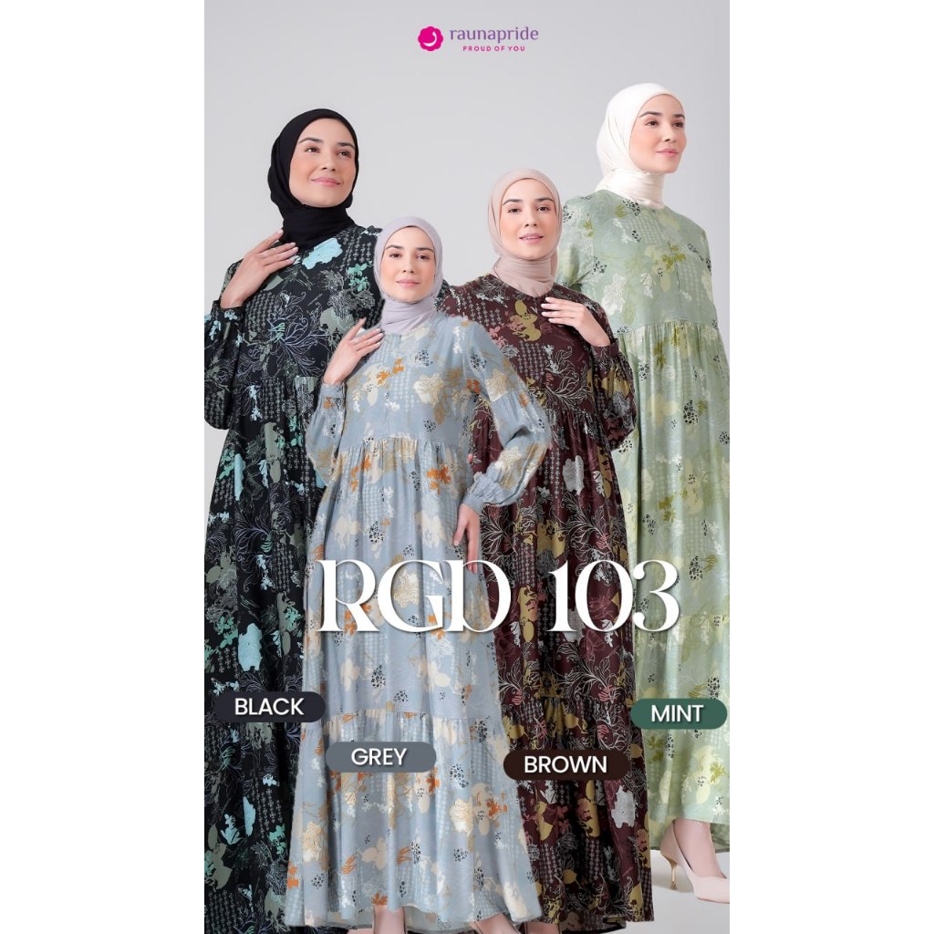 Jual RGD 103 RAUNA DRESS WANITA DESAIN BATIK DAN BAHAN YANG ADEM ...