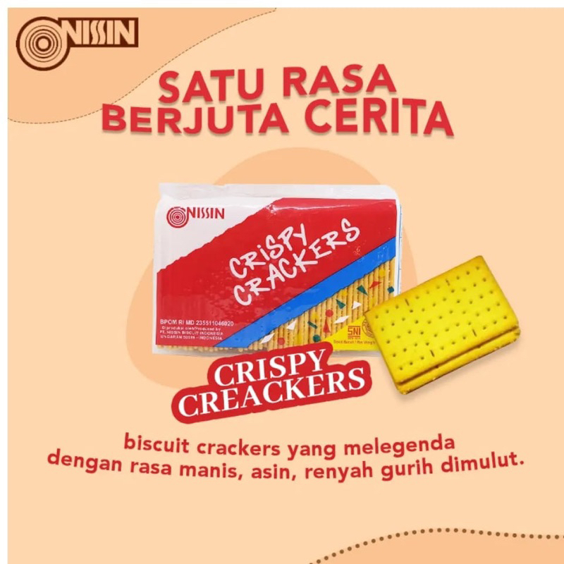 Jual NISSIN CRISPY CRACKERS 1 DUS ISI 250 x 30 PACKS (HARGA TERMURAH ...
