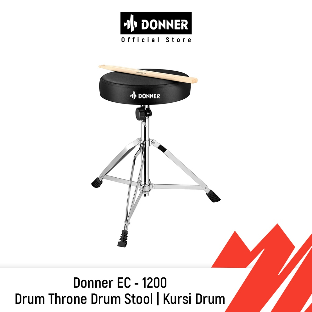 Jual Donner EC - 1200 Drum Throne Drum Stool | Kursi Drum | Shopee ...